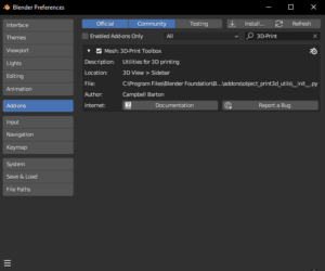 3D Model & Blender - Solid creation and calculation options